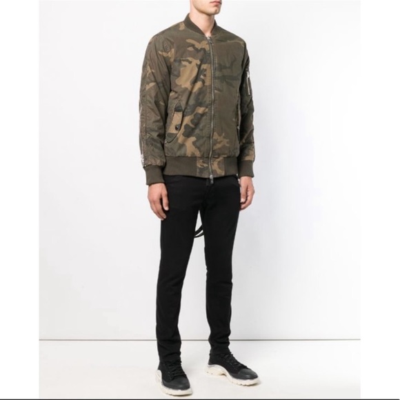 Stampd | Jackets & Coats | New Stampd Military Print Bomber Jacket ...